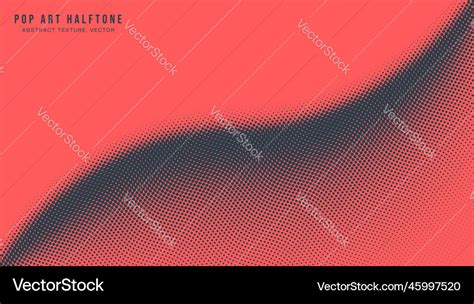 Pop Art Dots Halftone Pattern Curved Line Border Vector Image