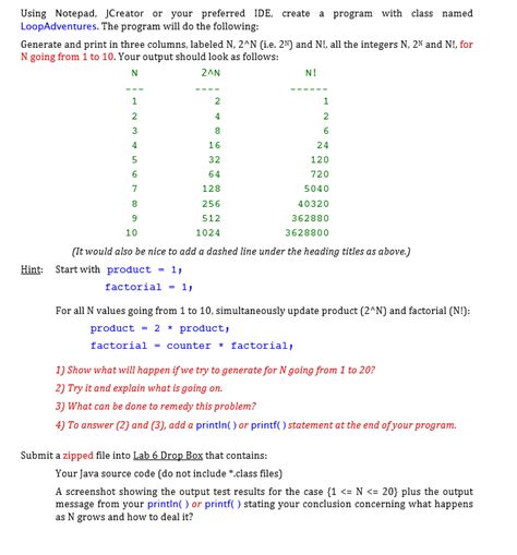 Solved Using Notepad Jcreator Or Your Preferred Ide Create