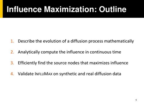Ppt Influence Maximization In Continuous Time Diffusion Networks Powerpoint Presentation Id
