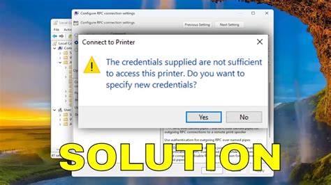 The Credentials Supplied Conflict With An Existing Set Of Credentials While Sharing The Printer