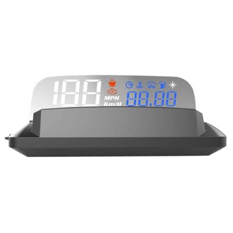 h400s 자동차 3 7 인치 obd 모드 hud 헤드 업 디스플레이 지원 엔진 고장 경보 수온 경보 전압 경보