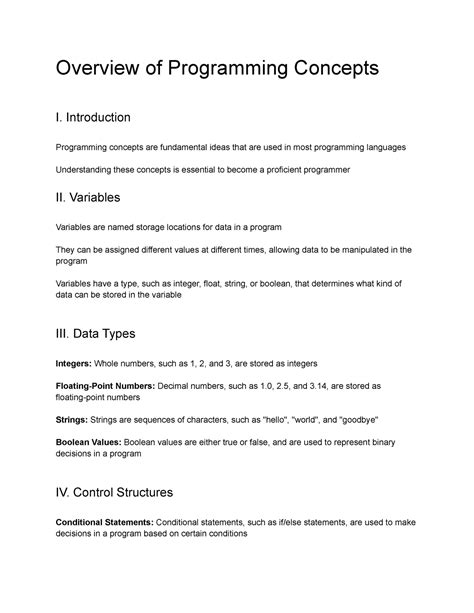 Computer Science I EGR 1210 Lecture 10 Overview Of Programming