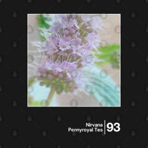 Nirvana Pennyroyal Tea Minimal Graphic Artwork Kurt Cobain T