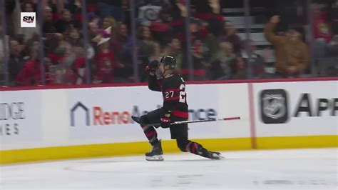 WPG OTT Kelly Scores Goal Against Connor Hellebuyck NHL