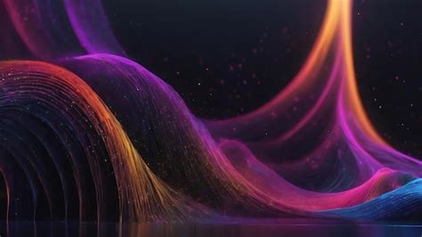 Premium Ai Image Abstract Dark Futuristic Background Big Data Visualization Digital Dynamic