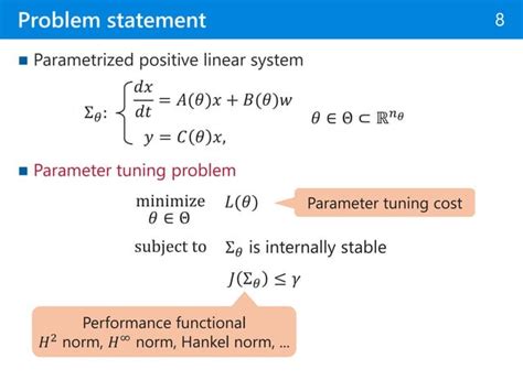 Optimization Of Positive Linear Systems Via Geometric Programming Ppt