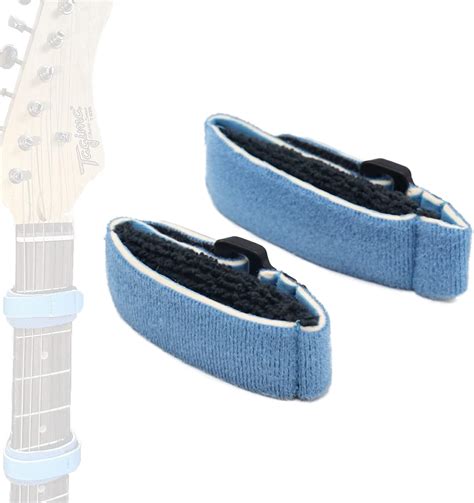 Cheerock 2pcs Bass Guitar String Mute Damper Cotton Bass Guitar Fret Wrap Mute