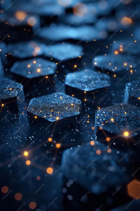 Premium Photo Abstract Isometric Hexagonal Grids With Molecular Icons Creating A Cohesive Design