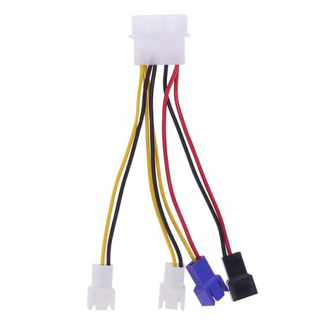 4 Pin Resistor On Cable Computer Case Fan Y Splitter Adapter Cpu Power