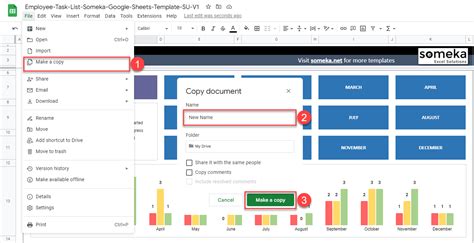 Employee Task List Google Sheets Template Team To Do List Tool