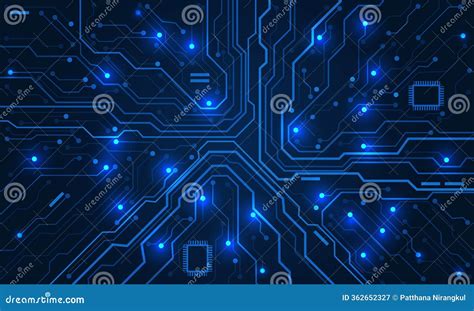 Motherboard With An AI Chip Surrounded By Capacitors And Connectors Royalty Free Stock Image