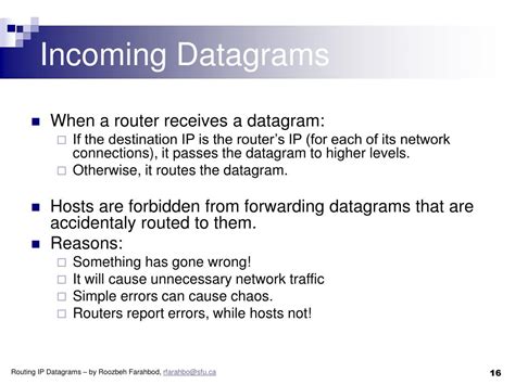 Ppt Internet Protocol Routing Ip Datagrams Powerpoint Presentation