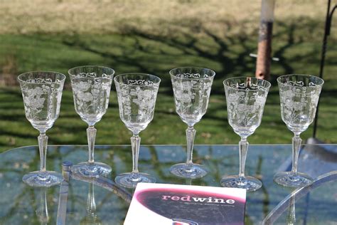 Fostoria Etched Wine Glasses At Jason Rocha Blog