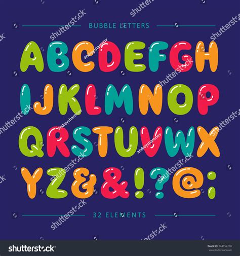 Cartoon Bubble Font Colorful Letters Glint Stock Vector Royalty Free 244152250 Shutterstock Cartoon Bubble Font Colorful Letters Glint Stock Vector Royalty Free 244152250 Shutterstock