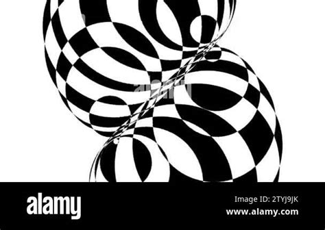 Overlapping Nested Circles Create Exclusion Mask Lens Distortion