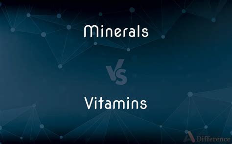 Minerals Vs Vitamins Whats The Difference