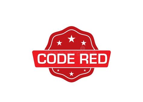 Code Red Label Stickercode Red Badge Sign Stock Vector Illustration Of Product Seal 191406703
