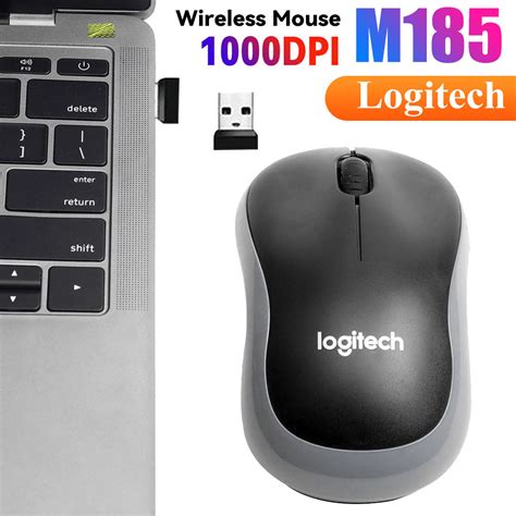 Jual Logitech M185 Wireless Mouse 1000dpi 2 4g Optical Ergonomic Design Desktop Office Gaming