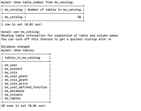 Bug Show Tablenumber From Mocatalog Result Error · Issue 7564 · Matrixoriginmatrixone