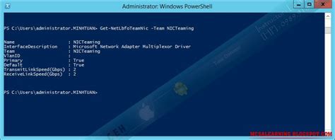 MCSA Learning Channel Windows NIC Teaming Using PowerShell