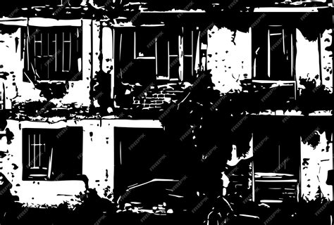 La Textura De Los Edificios Grunge De La Erosión Urbana Vector