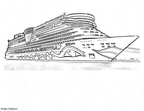 Adult Boat Coloring Page