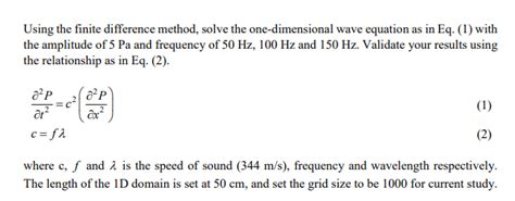 Using The Finite Difference Method Solve The Chegg