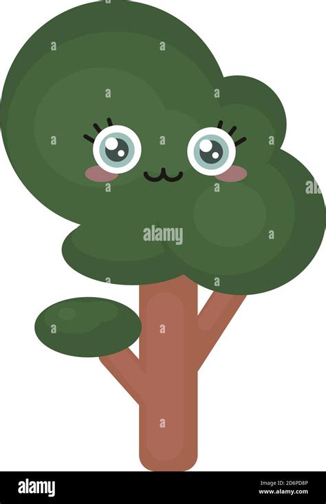 Tree With Eyes Illustration Vector On White Background Stock Vector Image Art Alamy