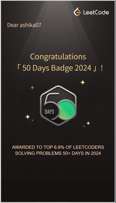 Ashika Kannan On Linkedin Leetcode Coding Milestoneachievement