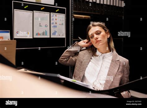 Private Detective Analyzing Crime Scene Report Searching For New Clues To Catch Mysterious