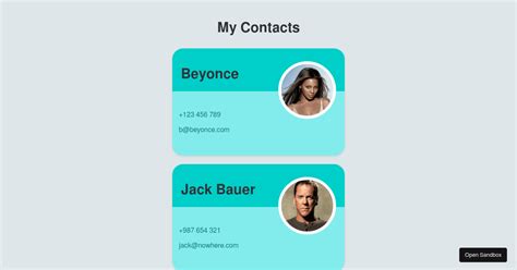 React Props Practice Codesandbox