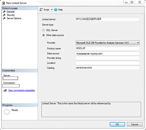 Configuring Connections Microsoft Sql Server Analysis Services Ssas Using Linked Servers