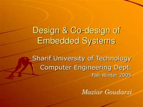 Ppt Design And Co Design Of Embedded Systems Powerpoint Presentation