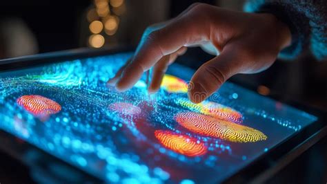 Interactive Digital Fingerprint Analysis Using A Touchscreen Interface