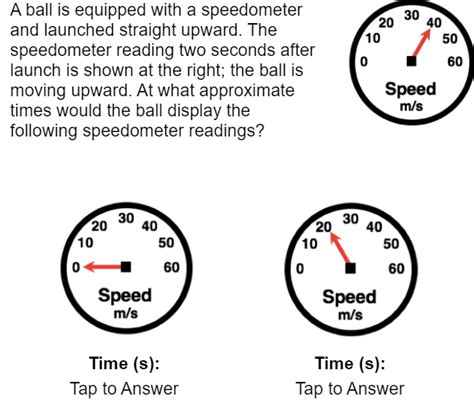 Solved A Ball Is Equipped With A Speedometerand Launched