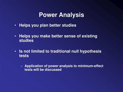 Ppt Power Analysis For Traditional And Modern Hypothesis Tests Powerpoint Presentation Id 455117