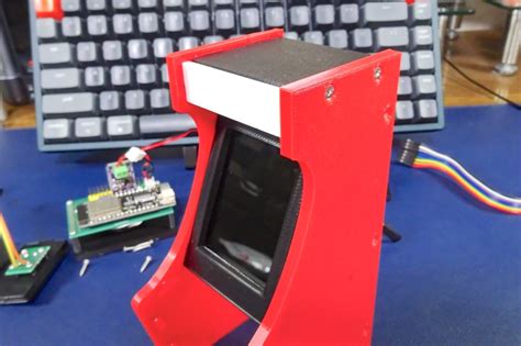 【電子工作 esp32】esp32で動かすアーケードゲームエミュレーター『galagino』。tiny arcad風ケースを3dプリンタで