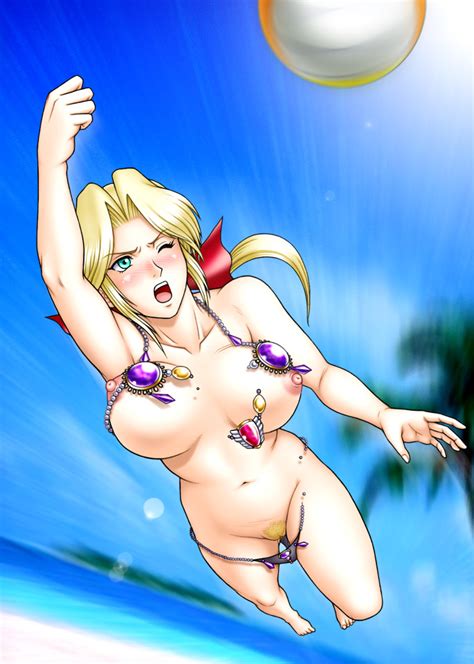 Rule 34 Beach Volleyball Bikini Blonde Hair Blue Eyes Bow Breasts Dancer Dead Or Alive Dead Or