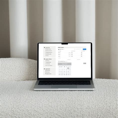Notion Template Aesthetic Design Productivity Management Etsy