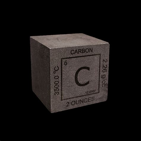 Element Cube Carbon A W Meteorites Touch Of Modern