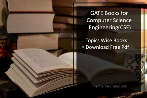 GATE Books For Computer Science CSE Free Pdf Download
