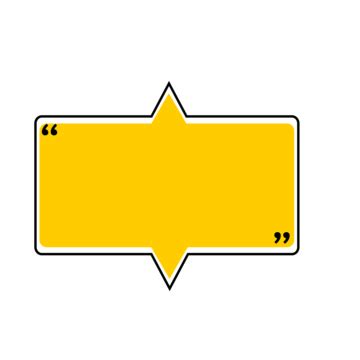 Yellow Quote Text Box Label Banner Design Quote Text Box Label PNG Transparent Clipart Image