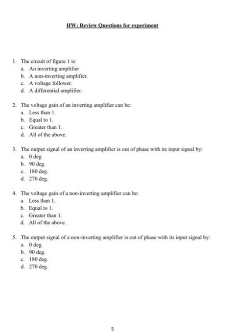 Solved Lab OP Inverting And Non Inverting Amplifiers Chegg Com