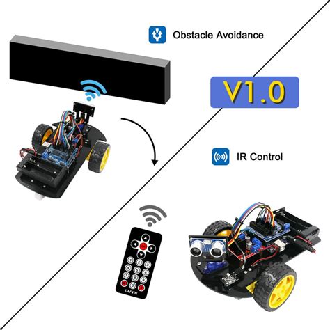 Lafvin Smart Robot Car 2wd Chassis Kit With Ultrasonic Module L298n D