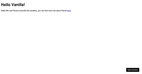 Javascript Forked Codesandbox