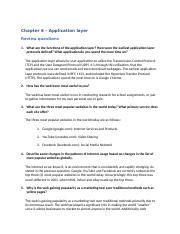 Chapter Application Layer Docx Chapter Application Layer Review Questions What Are