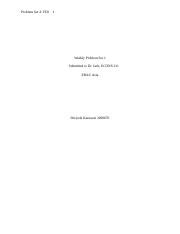 Weekly Problem Set 1 Docx Problem Set 4 FDI 1 Weekly Problem Set 1 Submitted To Dr Jack