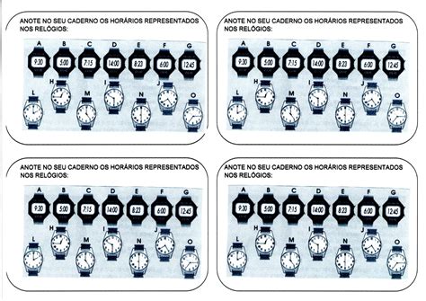 Arquivo Para Relógio Digital · Alfabetização Blog