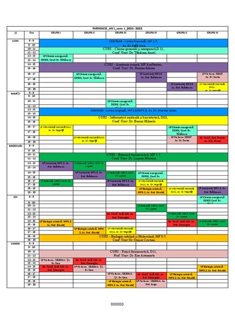 Orar F 1 Sem1 2021 2022 Vf S8 22 Pdf