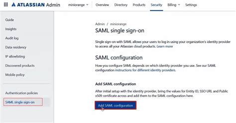 Atlassian Cloud Sso Azure Miniorange Cloud Saml Sso With Azure